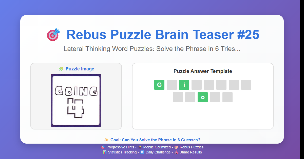 Rebus Puzzle 25 | Free Rebus Puzzle & Brain Teaser with Answers | Puzz.com